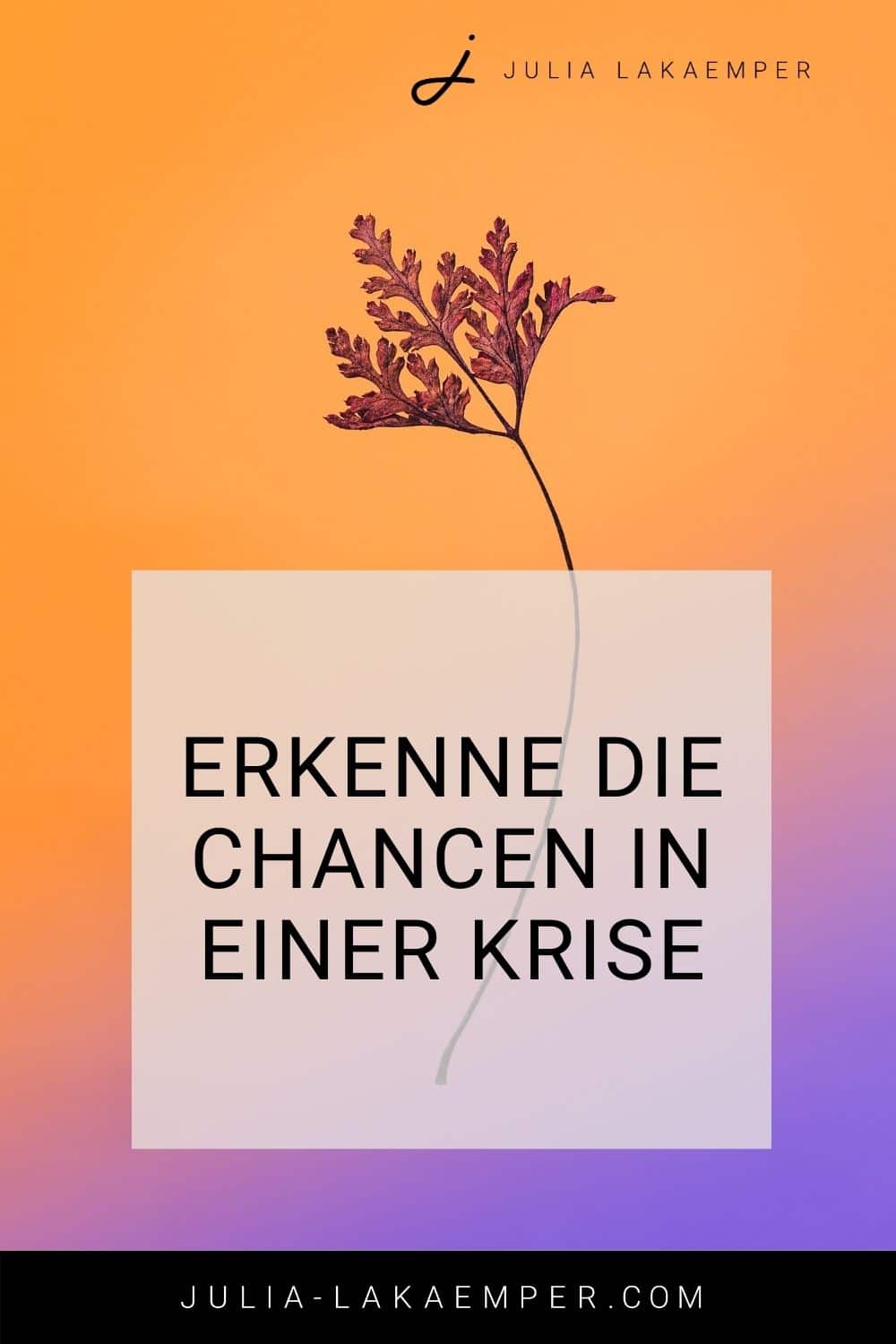 Wie du auch in einer Krise stark bleibst – Julia Lakaemper Coaching